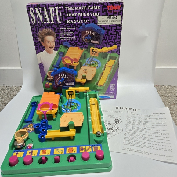 Vintage | Games | Vintage Snafu Game Complete With Box Tomy 99s Kids ...